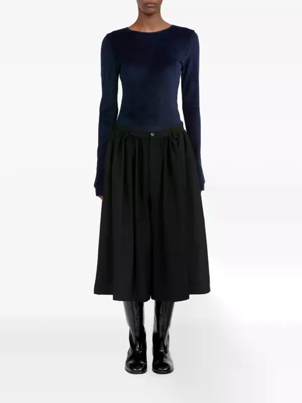 MAISON MARGIELA Gathered Pleated Shorts - Black