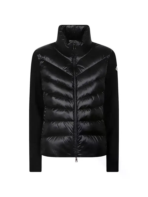Moncler Quilted Panelled Jacket - Black
