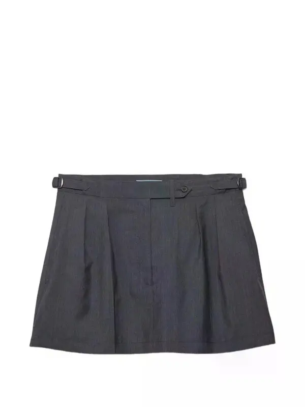 Prada Light Mohair Miniskirt - Grey