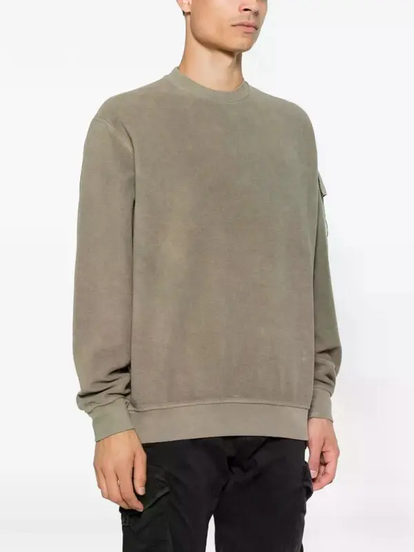 C.P. COMPANY Lens Detail Sleeve Pocket Sweater