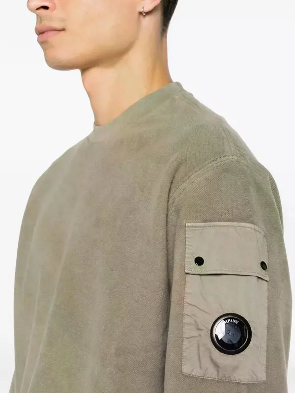 C.P. COMPANY Lens Detail Sleeve Pocket Sweater