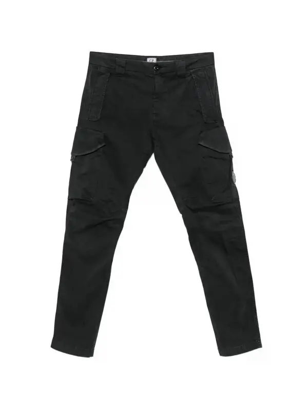 C.P. COMPANY Lens Detail Cargo Pants - Black