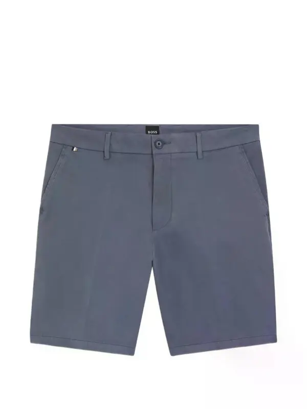 BOSS Cotton Modern Fit Shorts - Blue