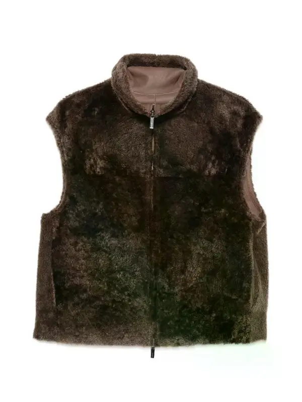 JOSEPH Reversible Shearling Jacket - Brown