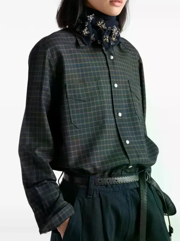 Prada Checked Wool Shirt
