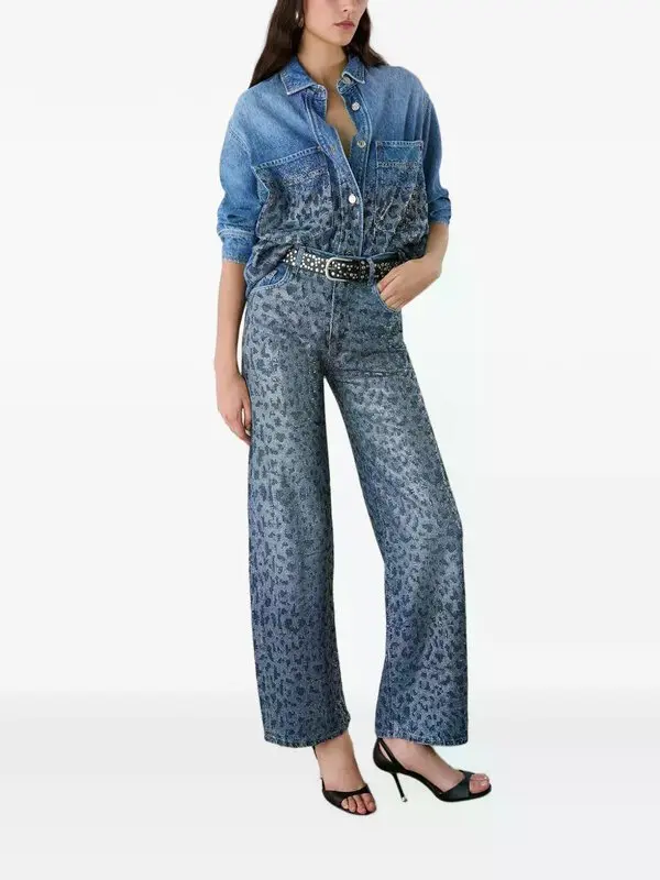 Liu Jo Straight-leg Jeans With Animal Print