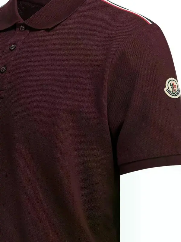 Moncler Logo-patch Striped Polo Shirt