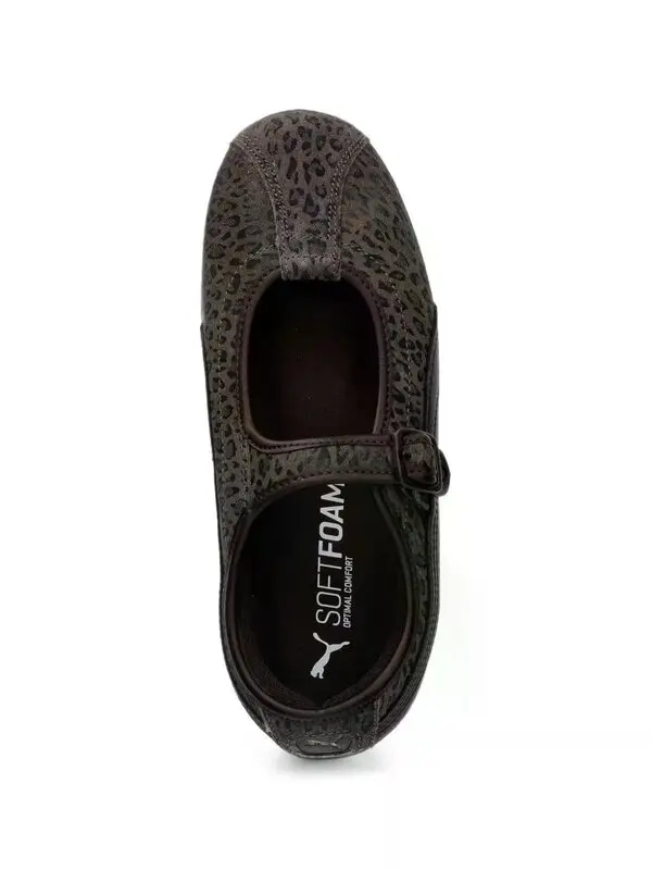 PUMA Tacklette Cat Leopard-print Ballet Flats