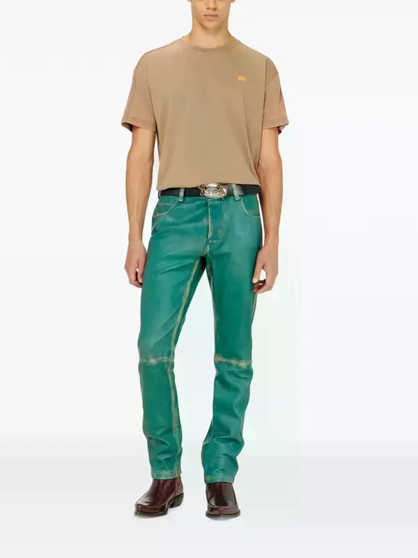 DIESEL® Long-sleeve T-shirt In Burnout Jersey