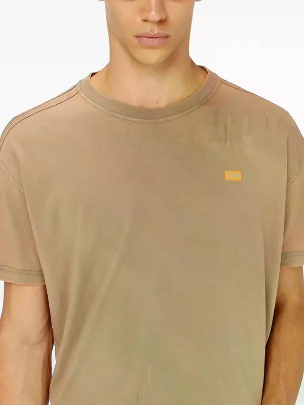 DIESEL® Long-sleeve T-shirt In Burnout Jersey