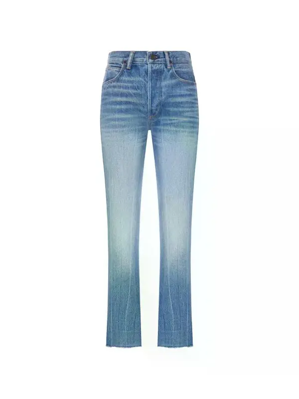 TOM FORD Faded Raw-cut Jeans