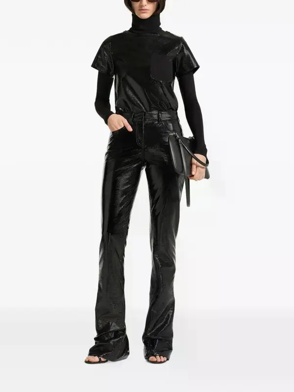 COURREGES Vinyl Straight-leg Trousers