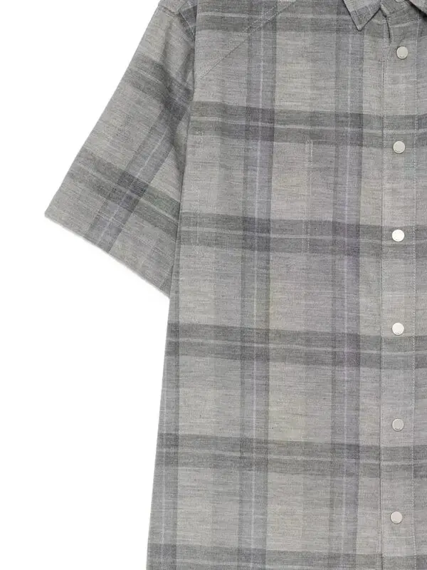 JUUN.J Check-pattern Short-sleeve Shirt