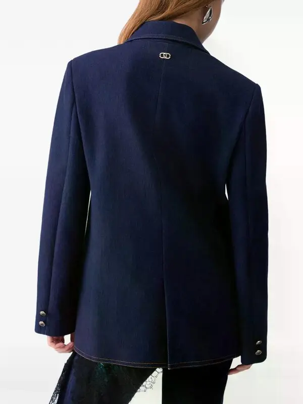 Liu Jo Double-breasted Denim Blazer