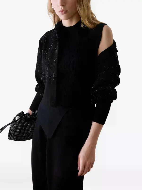 Liu Jo Knit Jacket With Gemstones