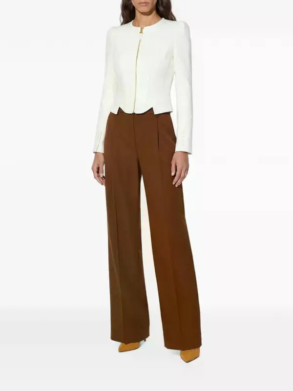 Elisabetta Franchi Trousers In Gabardine Fabric
