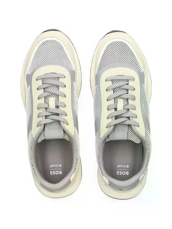 BOSS Lace-up Panelled Sneakers