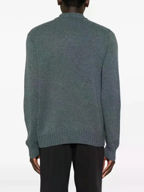 Eric Bompard Shirt-collar Chest-pocket Cardigan