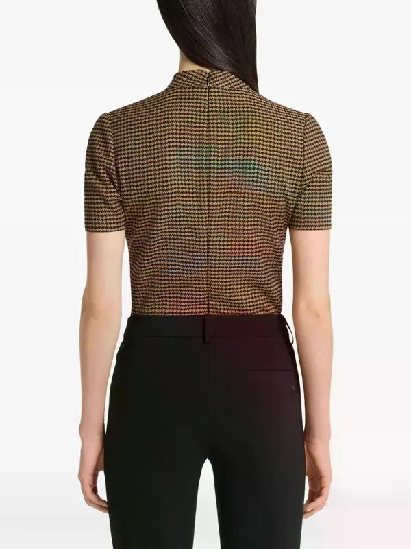COURREGES Heritage Houndstooth-pattern Top