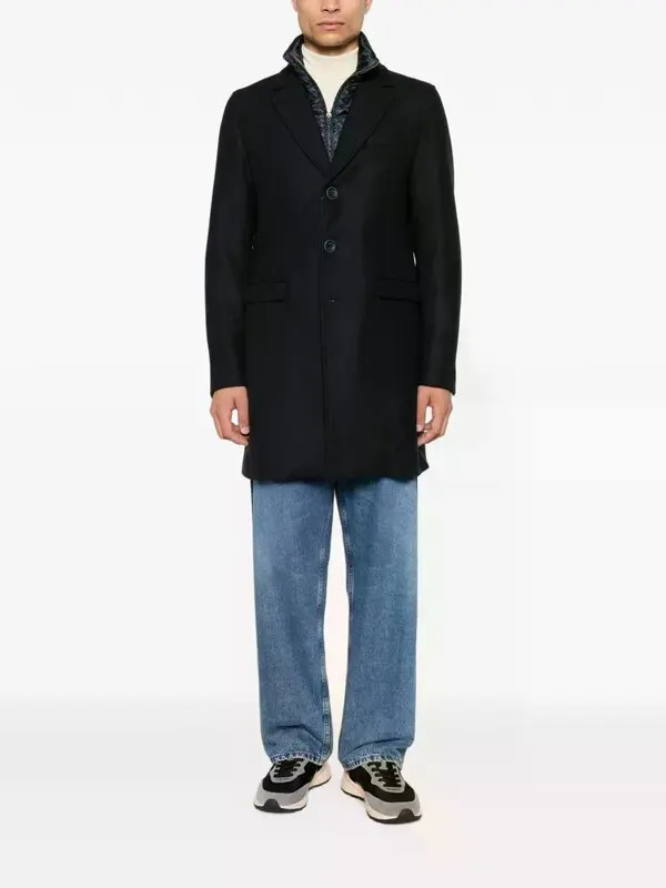 Herno Layered Single-breasted Coat