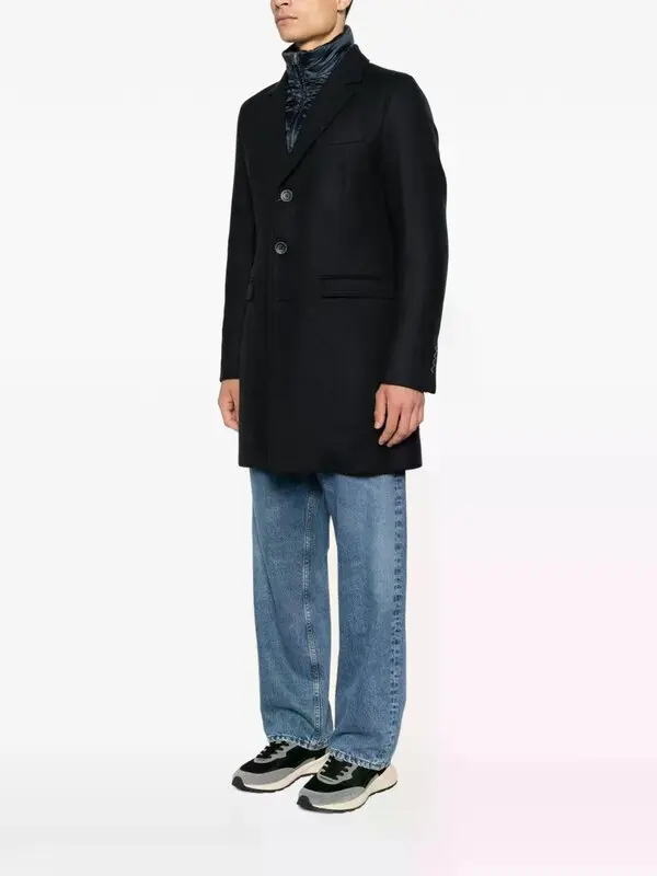 Herno Layered Single-breasted Coat