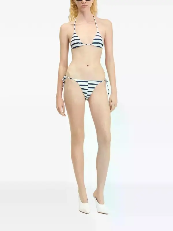 JEAN PAUL GAULTIER The Asymetric Marinière Bikini Set