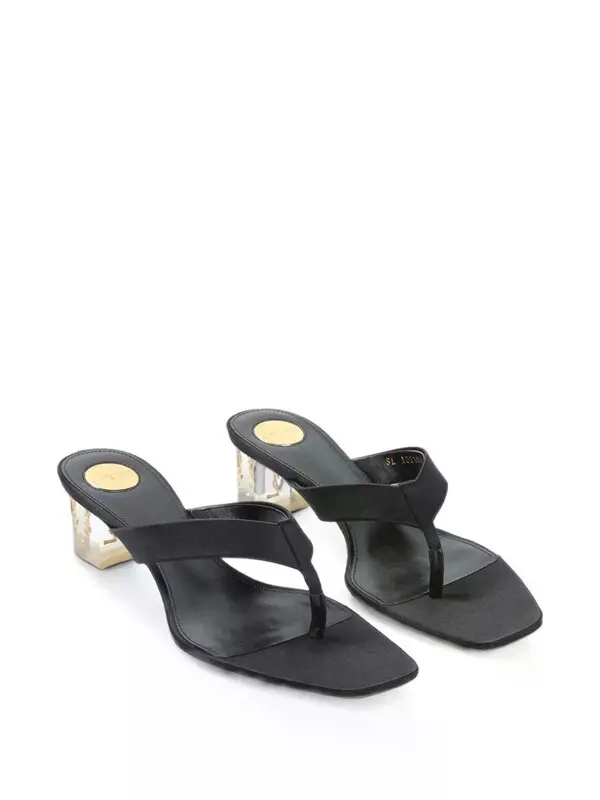 Saint Laurent Thong Sandals - Black