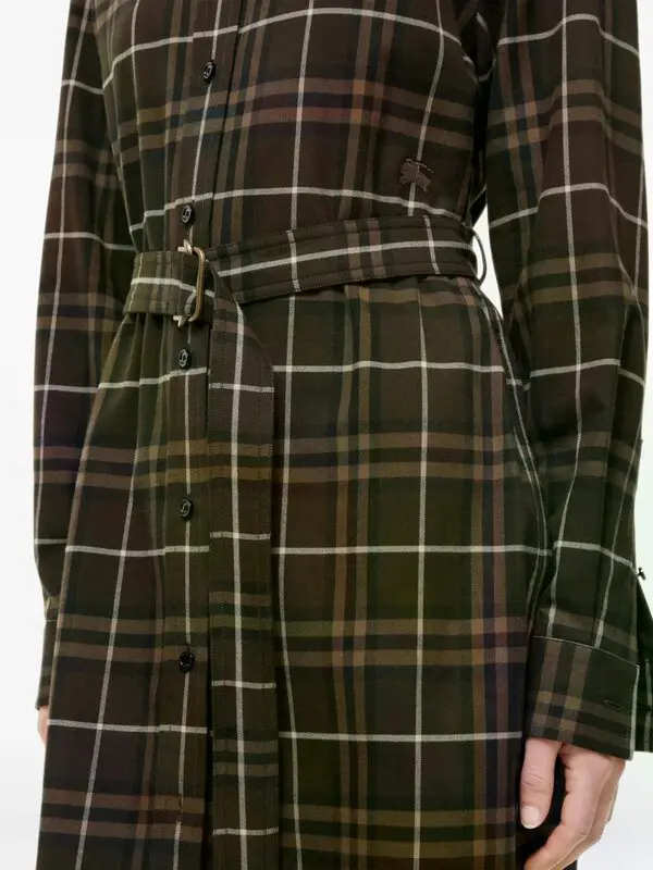 Burberry Check Cotton Shirt Dress