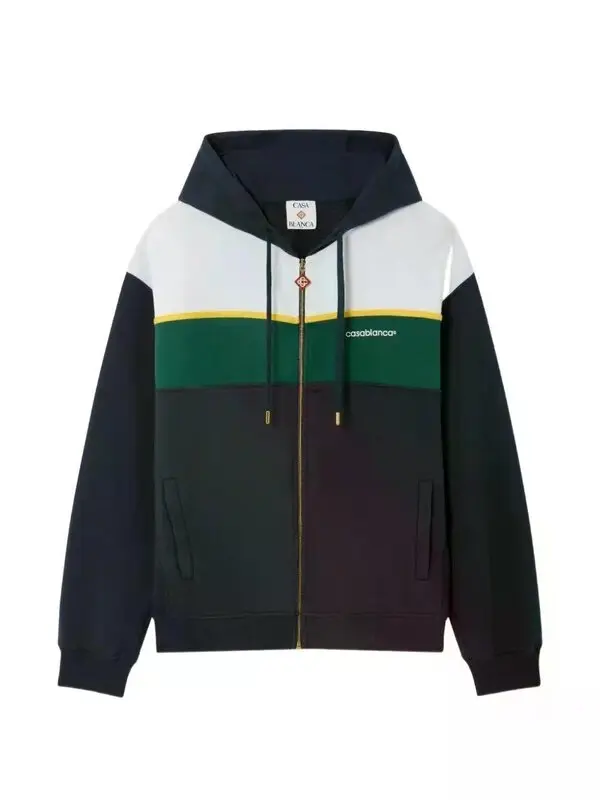 Casablanca Colour-block Zip-up Hoodie