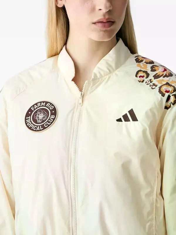 Adidas X Farm Rio Floral-print Jacket