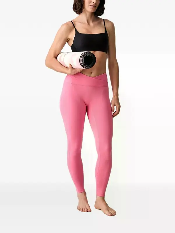Adidas Logo-print Crossover-waist Leggings