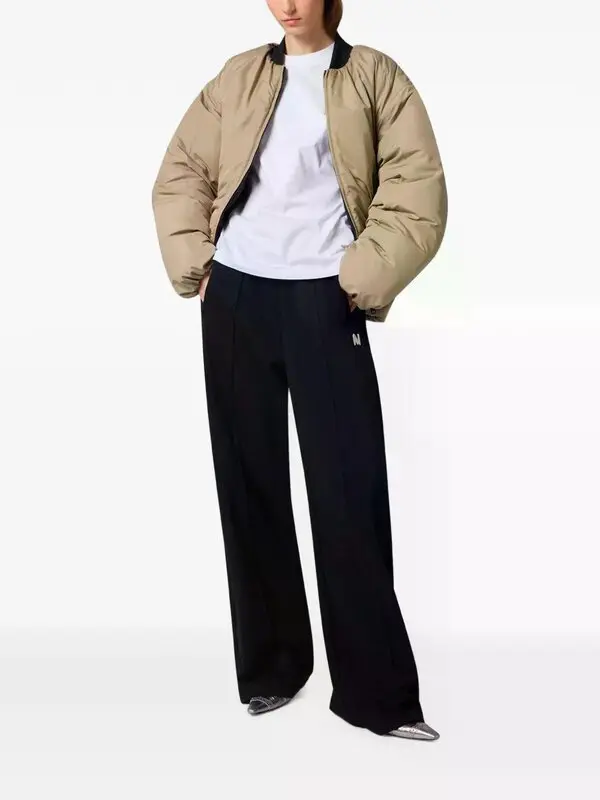 MSGM Logo-embroidered T-shirt
