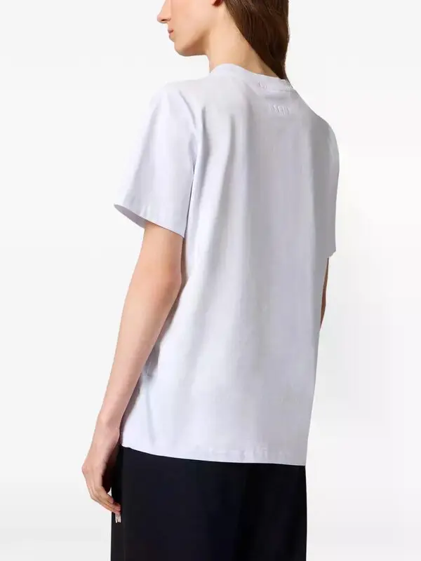 MSGM Logo-embroidered T-shirt
