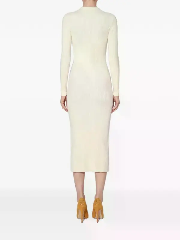 Elisabetta Franchi Knit Dress With Openwork Embroidery