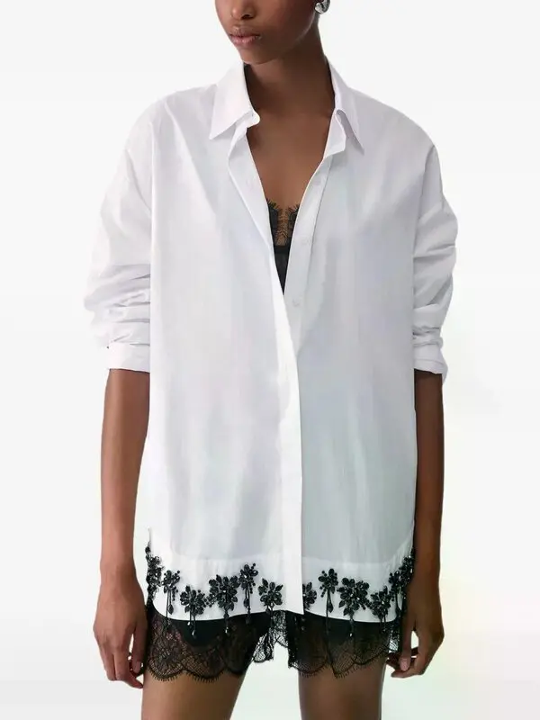 Liu Jo Poplin-shirt With Embroidery