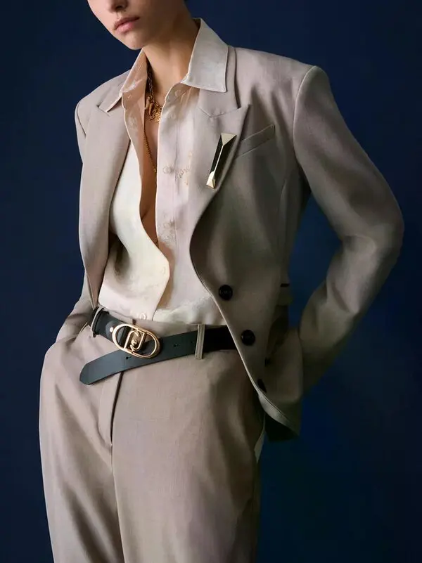 Liu Jo Mélange Blazer With Buckles