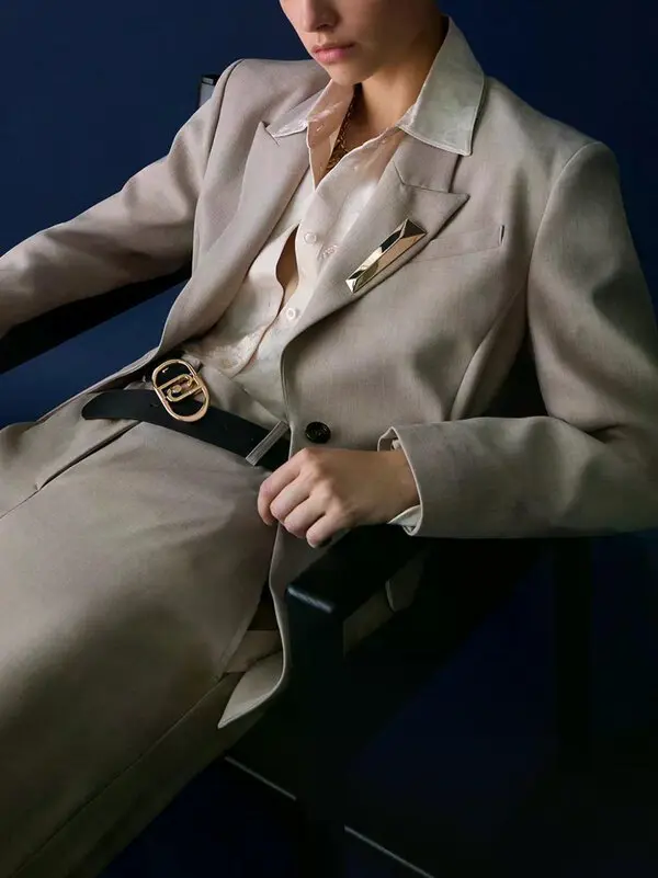 Liu Jo Mélange Blazer With Buckles