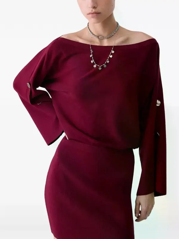 Liu Jo Short Dress With Jewel Buttons