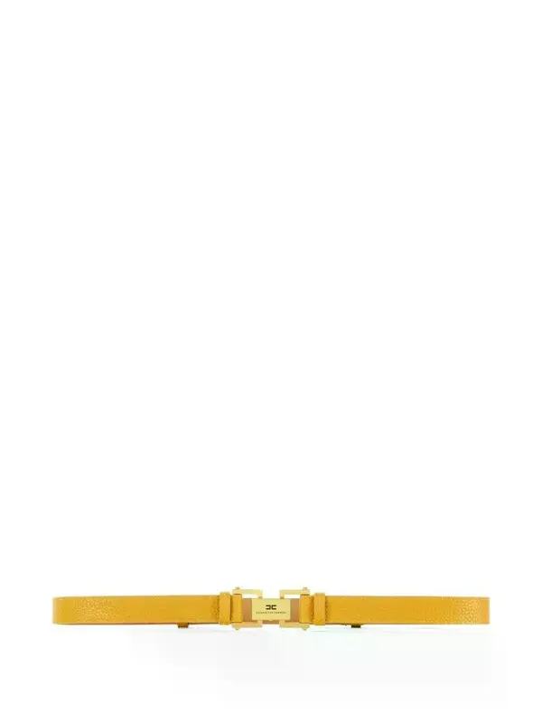 Elisabetta Franchi Belt With Logoed Plaque - Yellow