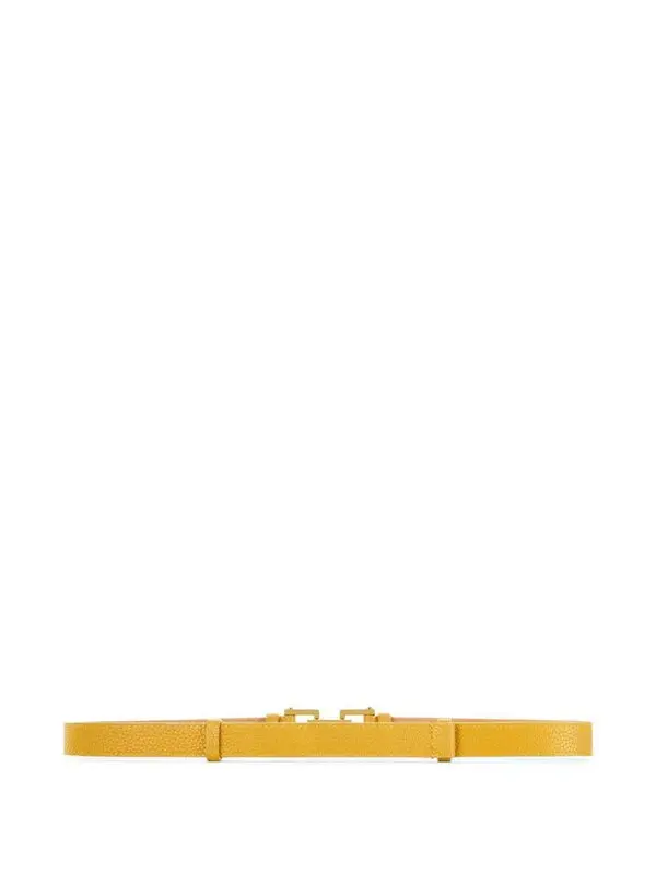 Elisabetta Franchi Belt With Logoed Plaque - Yellow