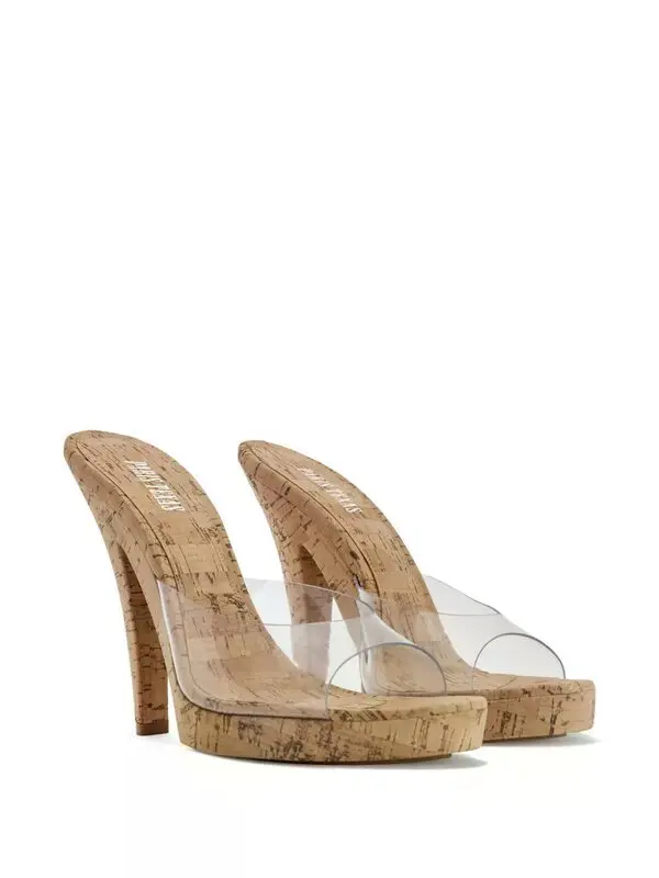 Paris Texas Gala Transparent-strap Platform Sandals