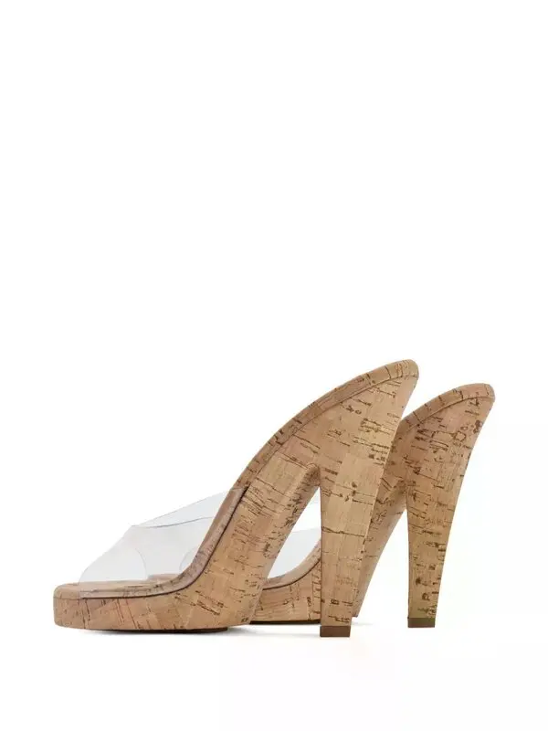 Paris Texas Gala Transparent-strap Platform Sandals