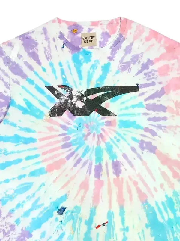 GALLERY DEPT. X Asics Tie-dye Logo-print T-shirt