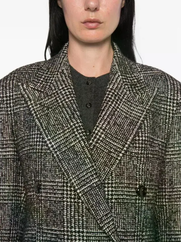 Tagliatore Caitlyn Check-pattern Double-breasted Coat