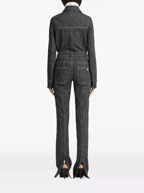 COURREGES Denim Tweed Shirt Jacket