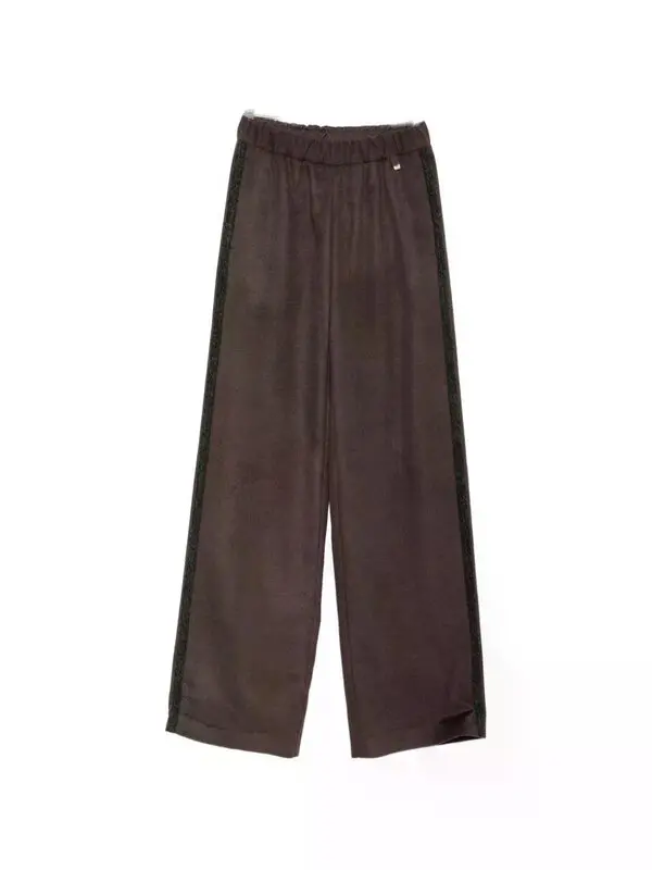 Herno Elasticated-waistband Palazzo Pants - Brown