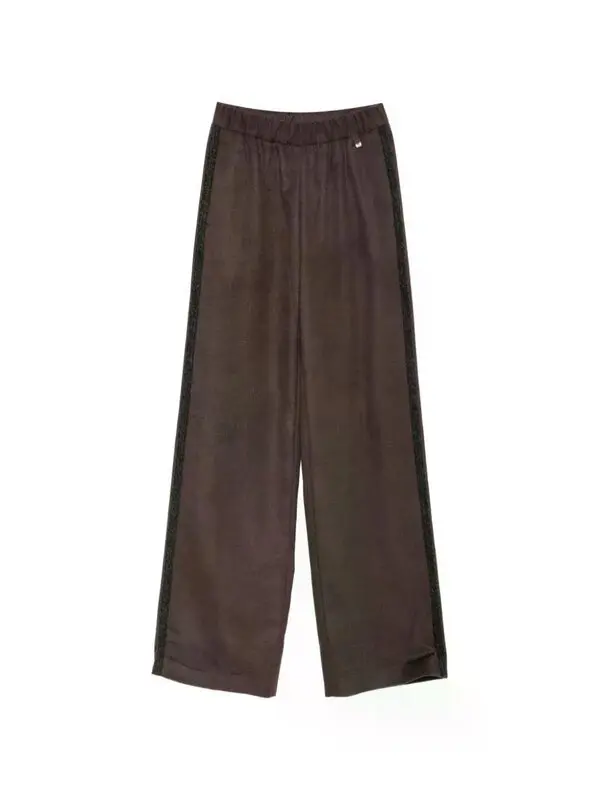Herno Elasticated-waistband Wide Leg Palazzo Pants - Brown