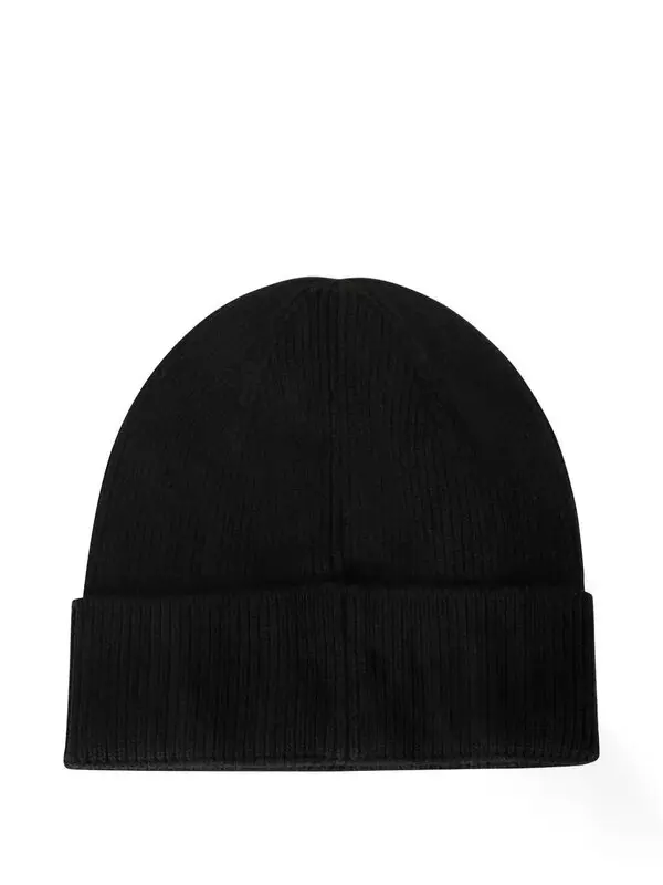 DIESEL® Ribbed Beanie With D Embroidery
