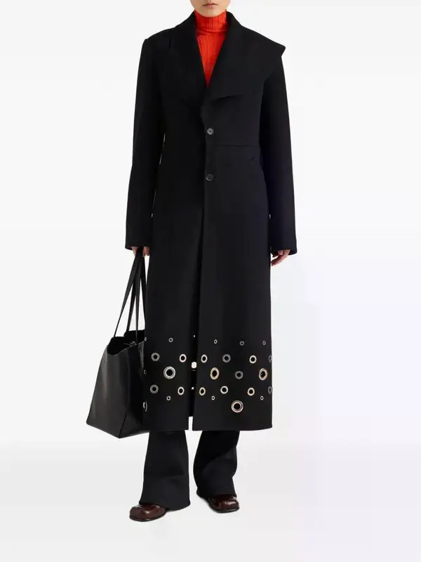 Proenza Schouler Alix Coat In Compact Melton Wool