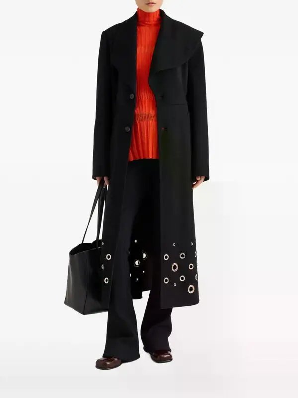 Proenza Schouler Alix Coat In Compact Melton Wool